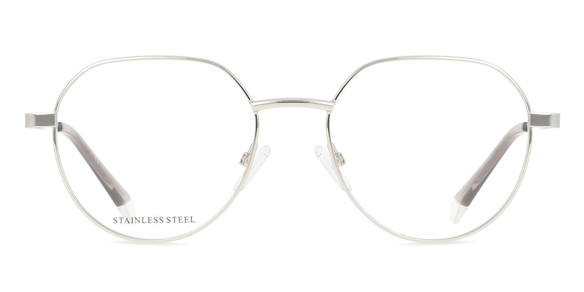 Polaroid PLD D471 010 Geometric Palladium Silver Eyeglasses ...