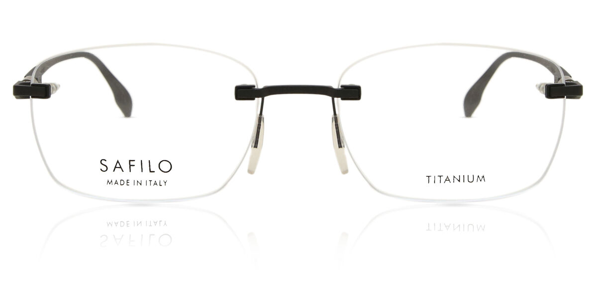 Safilo LENTE 01 003 Square Matte Black Eyeglasses | SmartBuyGlasses HK